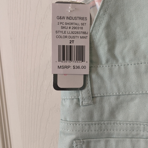 Little Lass | Matching Sets | Nwt Light Teal Overalls With Unicorn ...